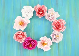 Rolled Paper Peony Flower Tutorial - Free Template! - Jennifer Maker