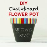 DIY Chalkboard Flower Pot - Jennifer Maker