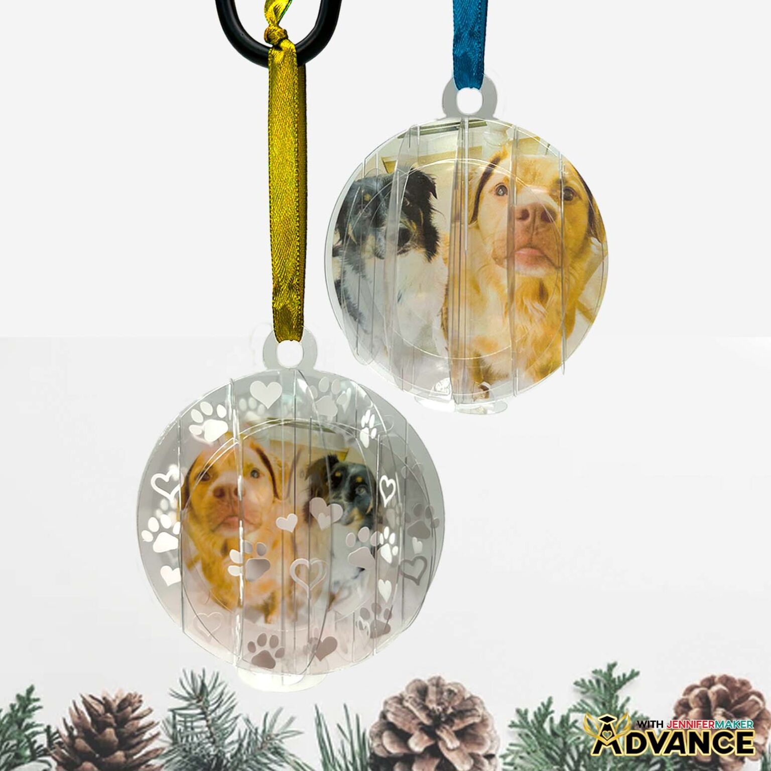 Make a Fun & Easy 3D Christmas Ornament For Your Tree - Jennifer Maker