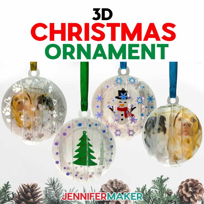 Make a Fun & Easy 3D Christmas Ornament For Your Tree - Jennifer Maker