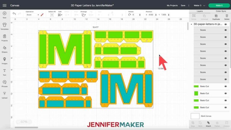 How to Make 3D Paper Letters: Full Alphabet, Numbers & Symbols ...