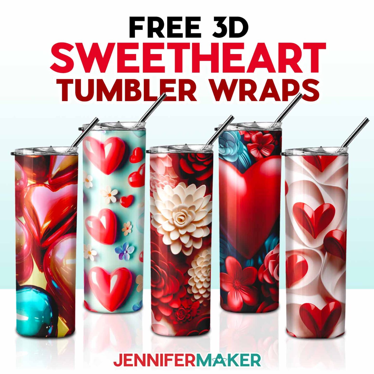 Sublimation Tumblers: 3 Methods + Seamless Designs! - Jennifer Maker