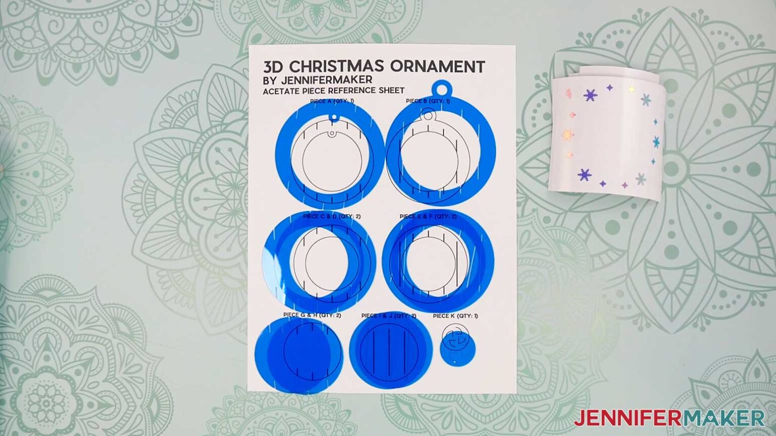 Make a Fun & Easy 3D Christmas Ornament For Your Tree - Jennifer Maker