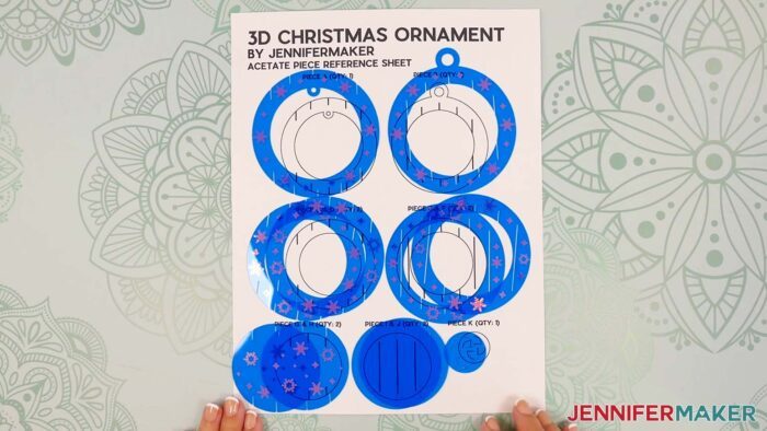 3D Christmas Ornament - Jennifer Maker