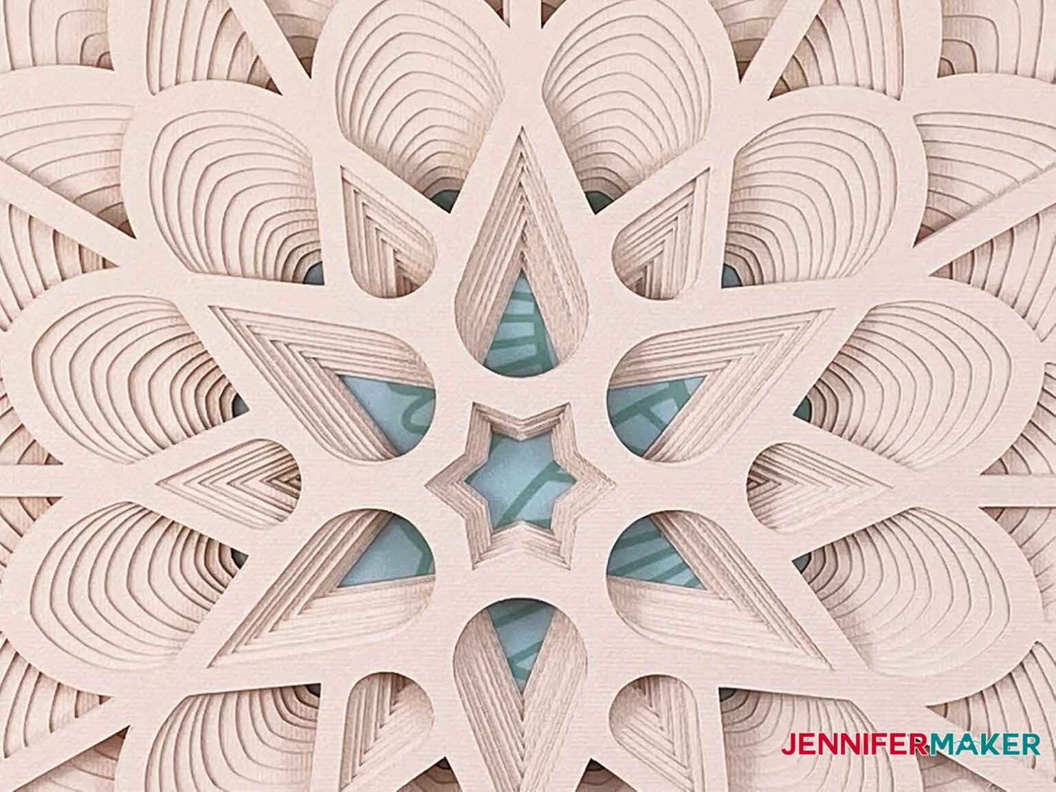 3D Paper Cut Art Flower - Jennifer Maker