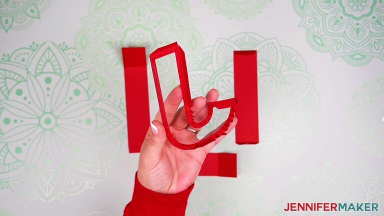 3D Letters With Shaker Pieces to Celebrate the New Year! - Jennifer Maker
