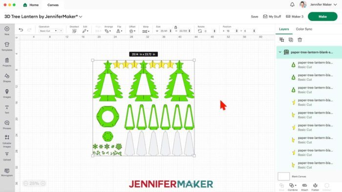 Craft a Custom 3D Paper Tree Lantern for Christmas! - Jennifer Maker