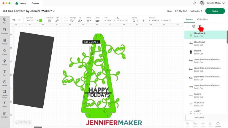 3D Paper Tree Lantern - Jennifer Maker