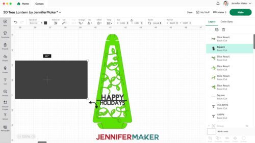 3D Paper Tree Lantern - Jennifer Maker