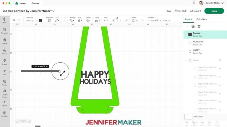 Craft a Custom 3D Paper Tree Lantern for Christmas! - Jennifer Maker