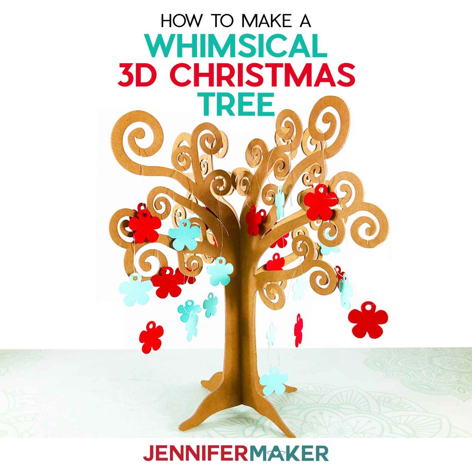 3D Tree with Paper Ornaments - A Whimsical Holiday Decoration ...