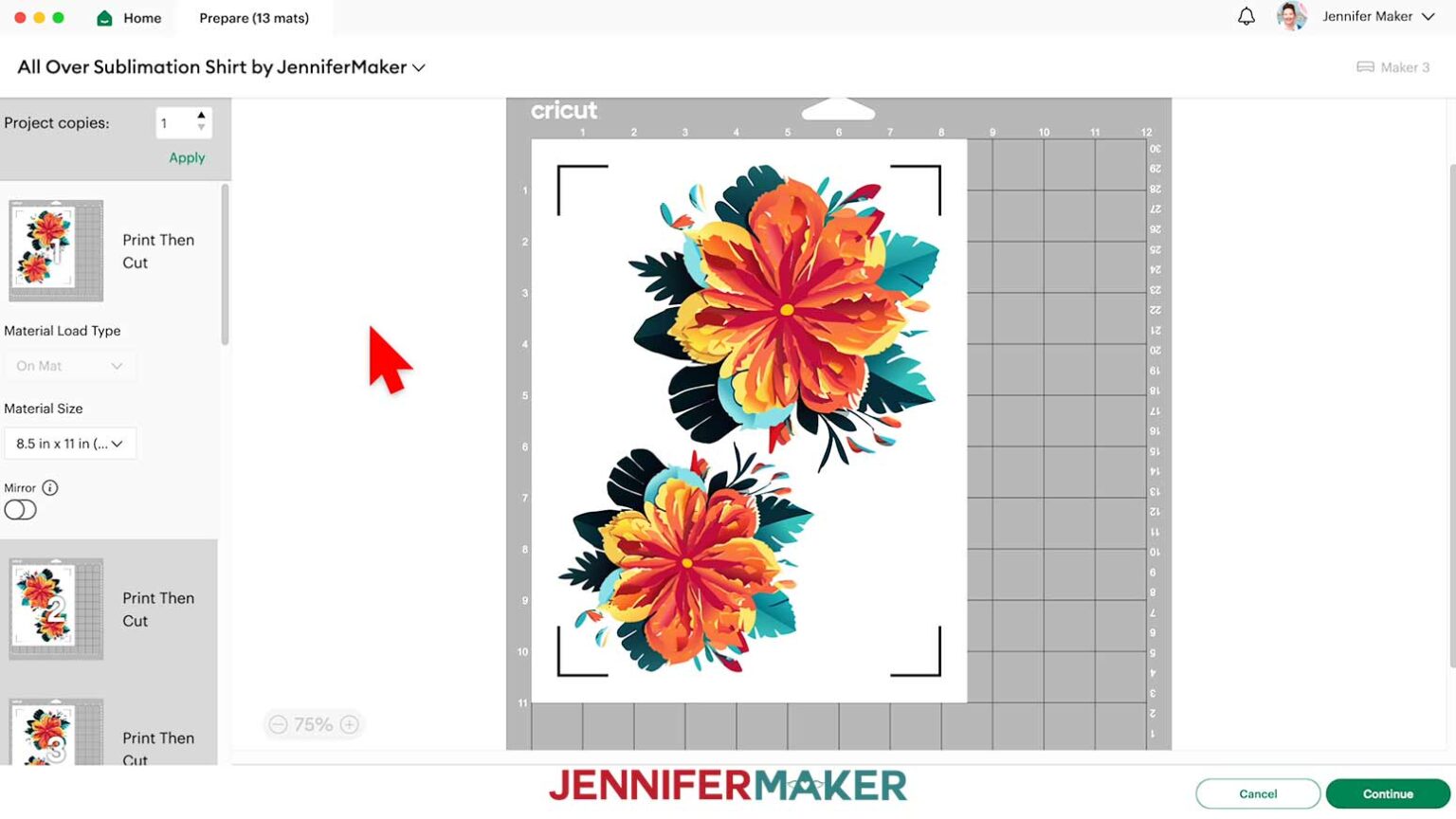 How To DIY An All Over Sublimation Shirt - Even Seams! - Jennifer Maker