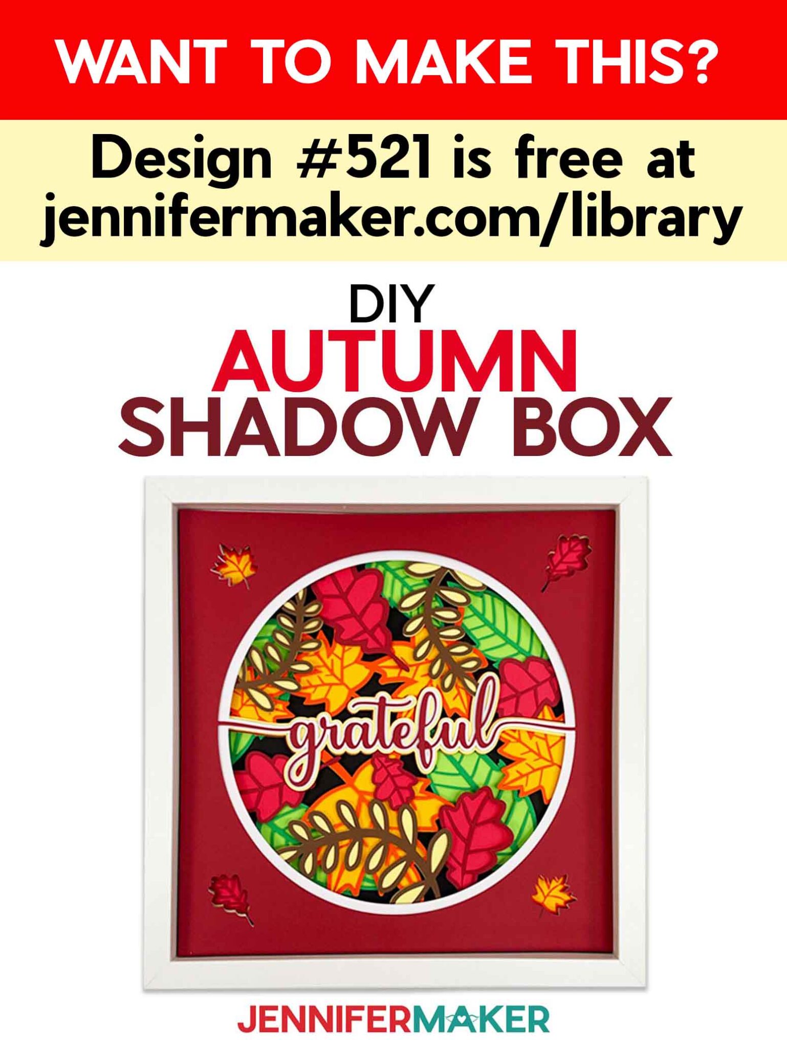 Autumn Shadowbox: An Easy Wall Decor Craft For Fall! - Jennifer Maker