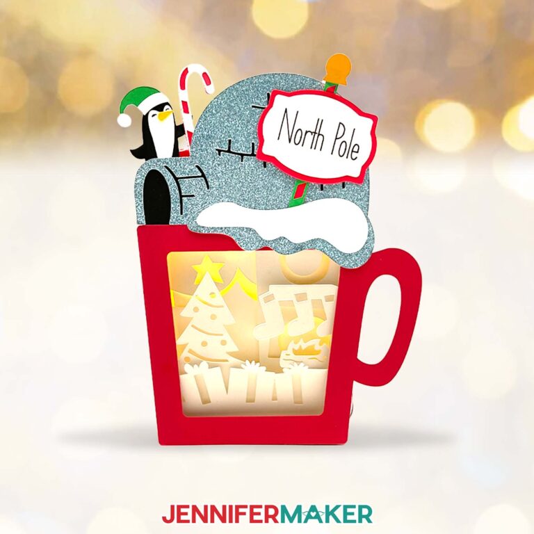 Light-Up Hot Chocolate Shadow Box: Holds a Cocoa Packet! - Jennifer Maker