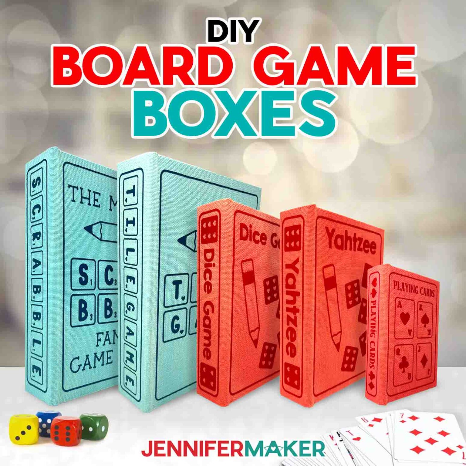 How to Make a DIY Board Game Box for Custom Game Storage! - Jennifer Maker