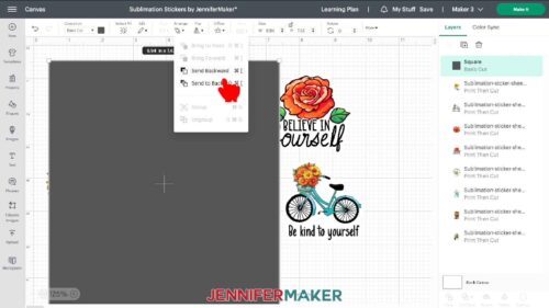 Make Waterproof Stickers with a Sublimation Sticker Sheet - Jennifer Maker