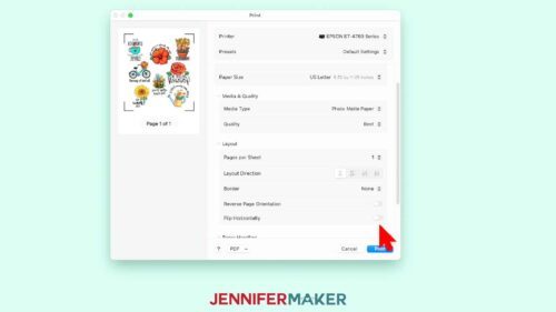 Make Waterproof Stickers with a Sublimation Sticker Sheet - Jennifer Maker
