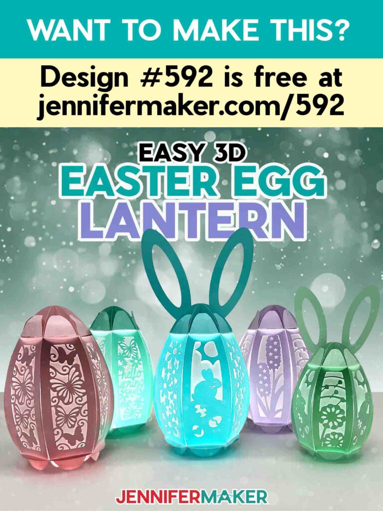 3D Easter Egg Lantern With Lights For Spring - Jennifer Maker