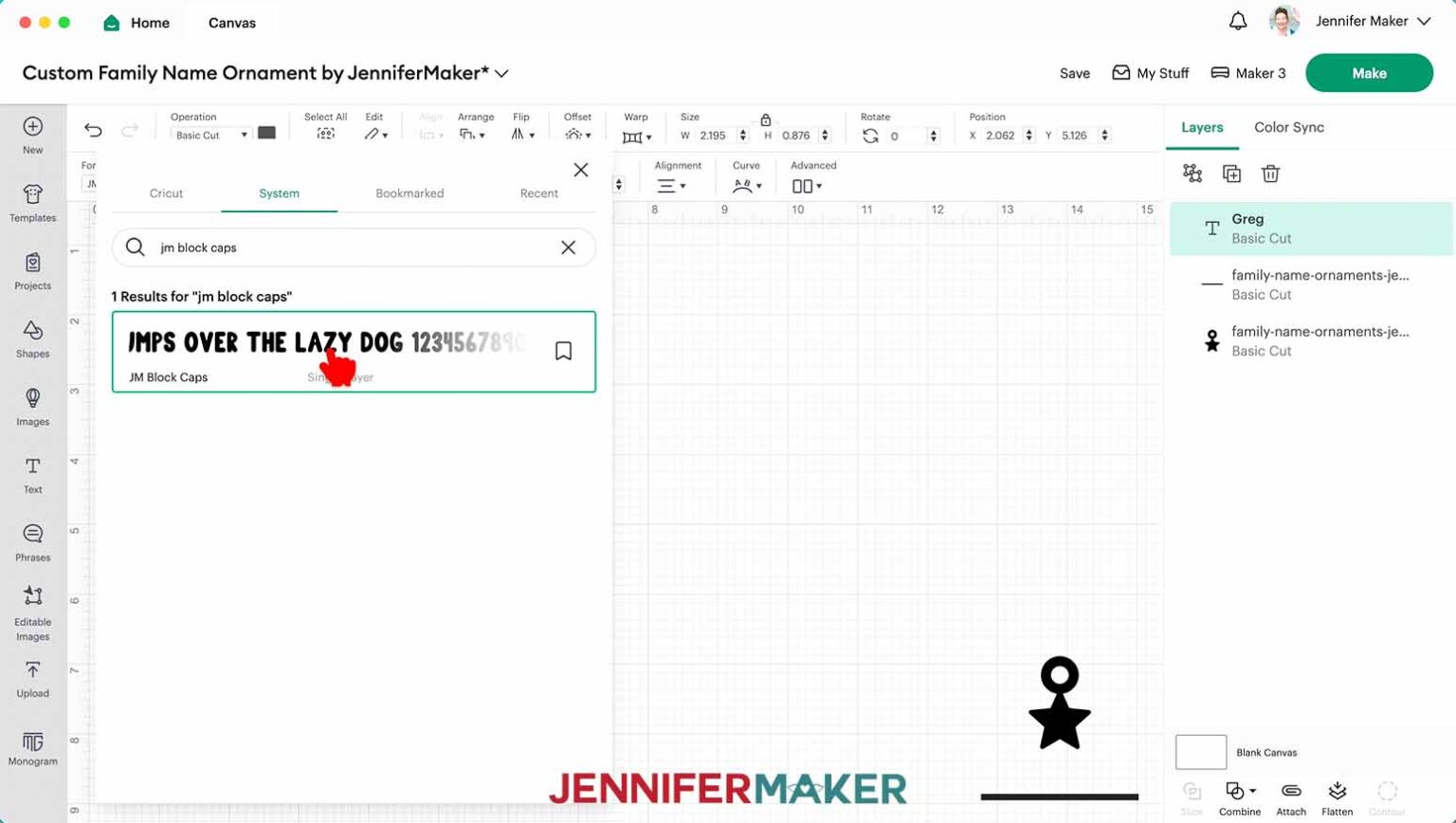 Make A Custom Family Name Ornament From Paper - Jennifer Maker