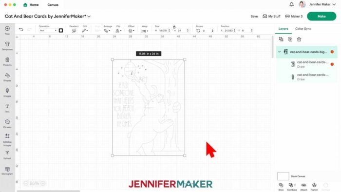 How to Draw With Cricut - Jennifer Maker