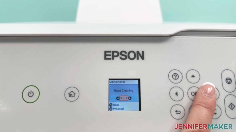 How To Unclog A Sublimation Printer - Jennifer Maker