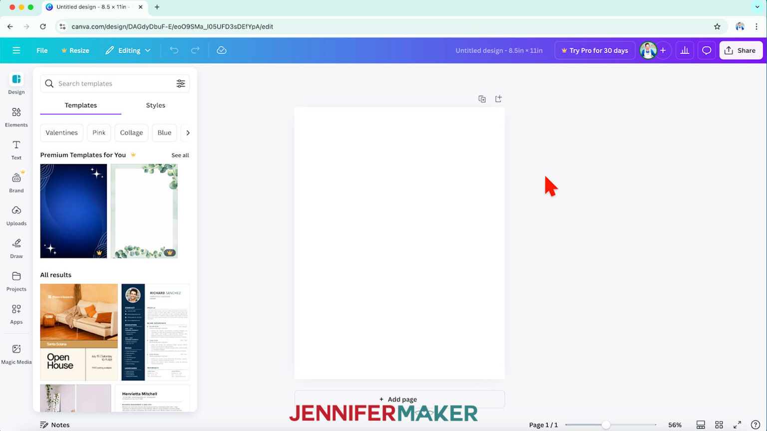How To Use Canva For Beginners - Jennifer Maker