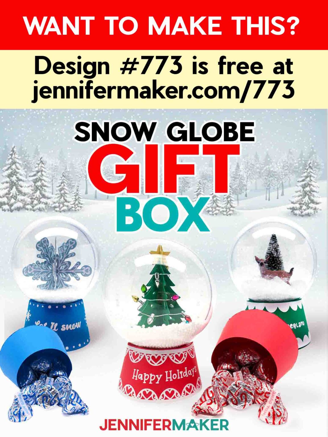 Make a Snow Globe Gift Box for a Holiday Surprise! - Jennifer Maker