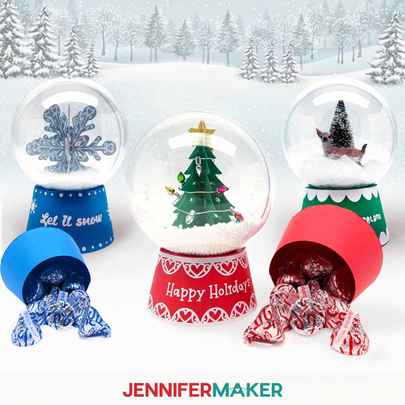 Make a Snow Globe Gift Box for a Holiday Surprise! - Jennifer Maker