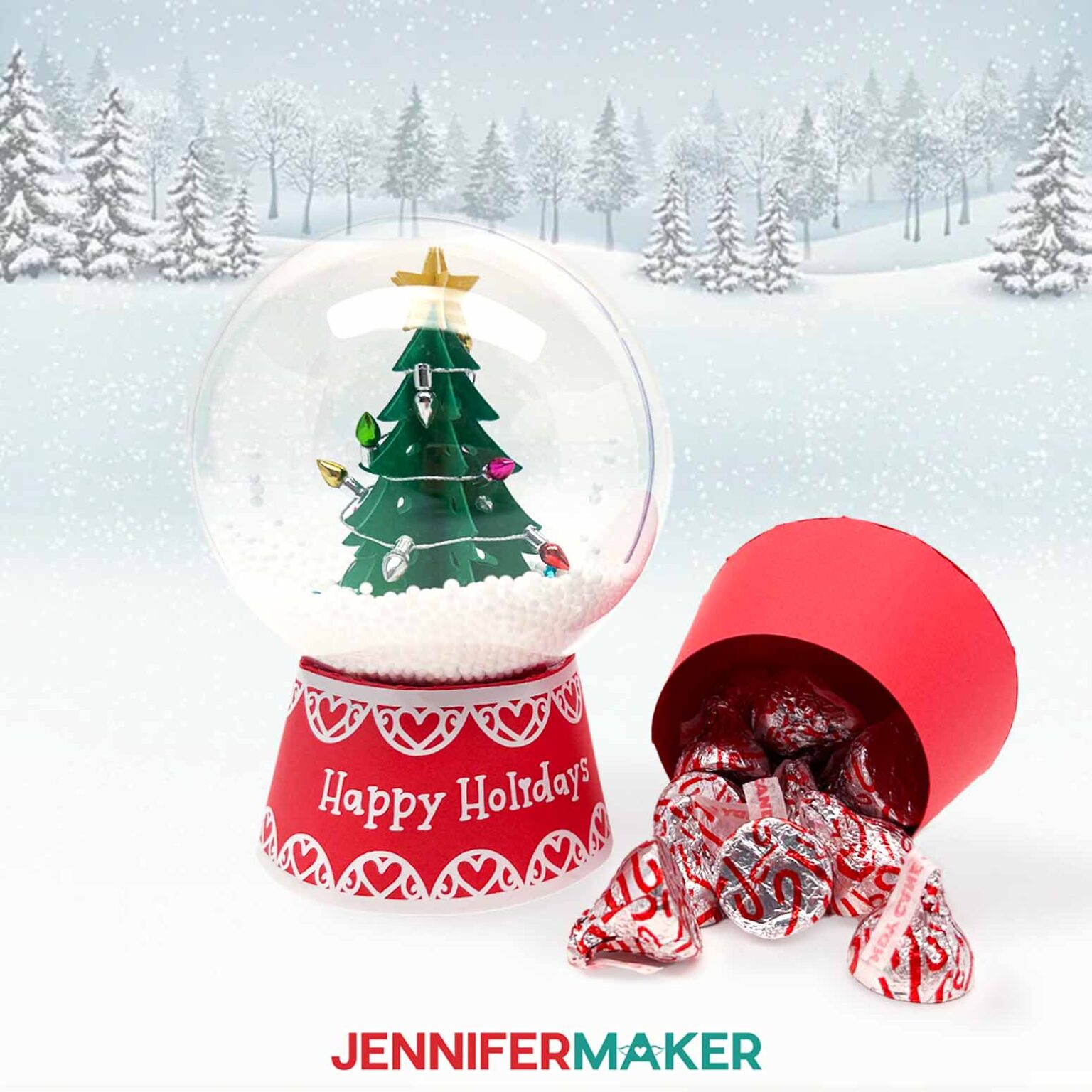 Make a Snow Globe Gift Box for a Holiday Surprise! - Jennifer Maker