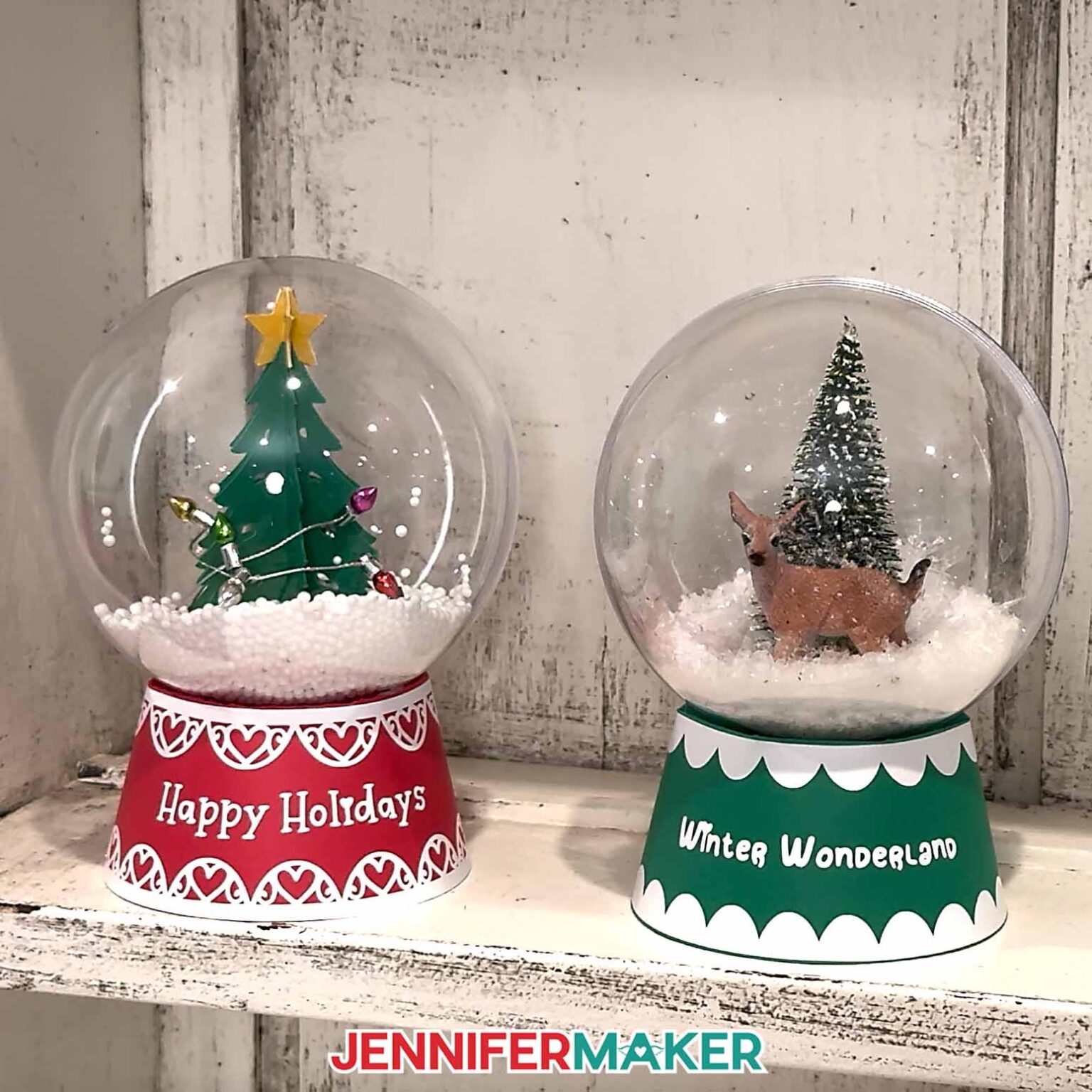 Make a Snow Globe Gift Box for a Holiday Surprise! - Jennifer Maker