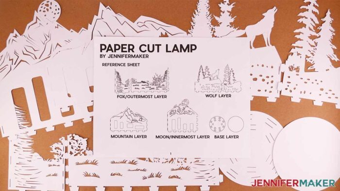 Paper Cut Lamp - Free Design and Tips! - Jennifer Maker