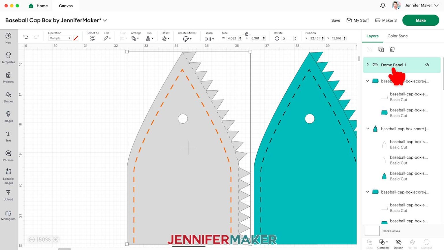 Baseball Cap Box - Jennifer Maker