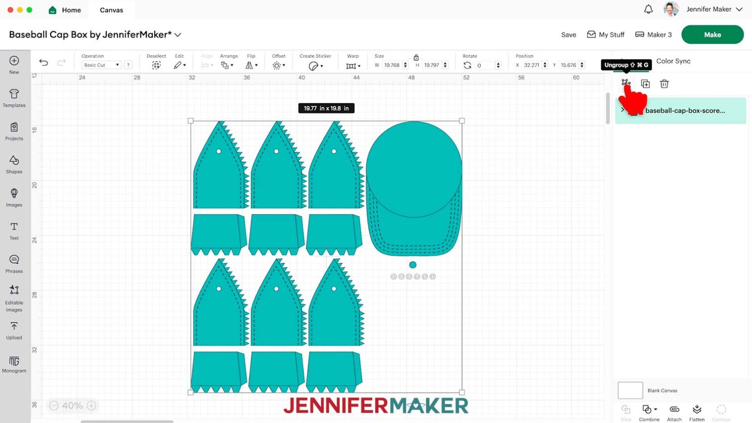 Baseball Cap Box - Jennifer Maker