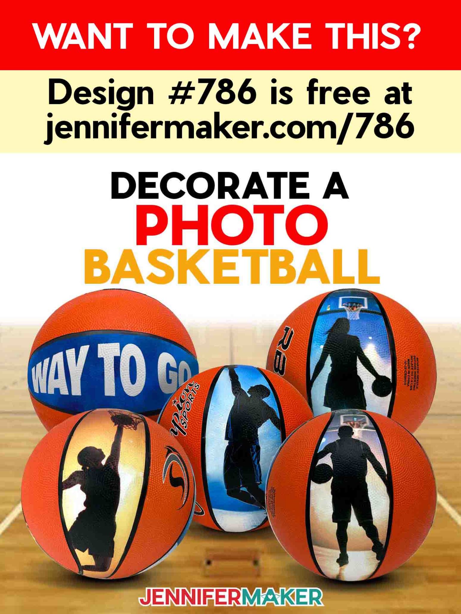 Custom Photo Basketball: DIY Personalized Sports Gift! - Jennifer Maker