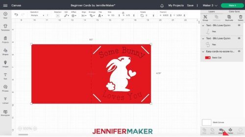 Cricut Cards for Beginners + How to Design Your Own Card! - Jennifer Maker