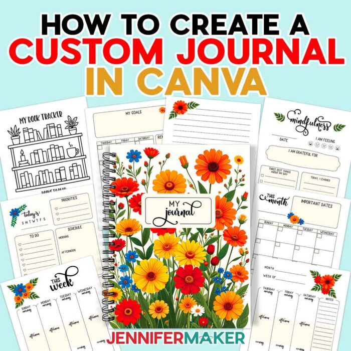 How to Create a Custom Journal in Canva + Free Pages! - Jennifer Maker