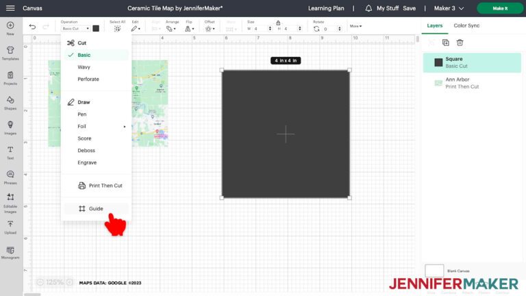 Sublimate a Ceramic Tile Map for a Custom Keepsake - Jennifer Maker