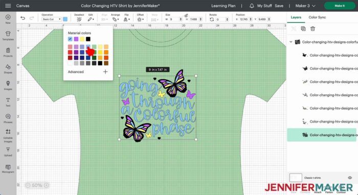 Color Changing HTV T-Shirts with Cricut - Like MAGIC! - Jennifer Maker