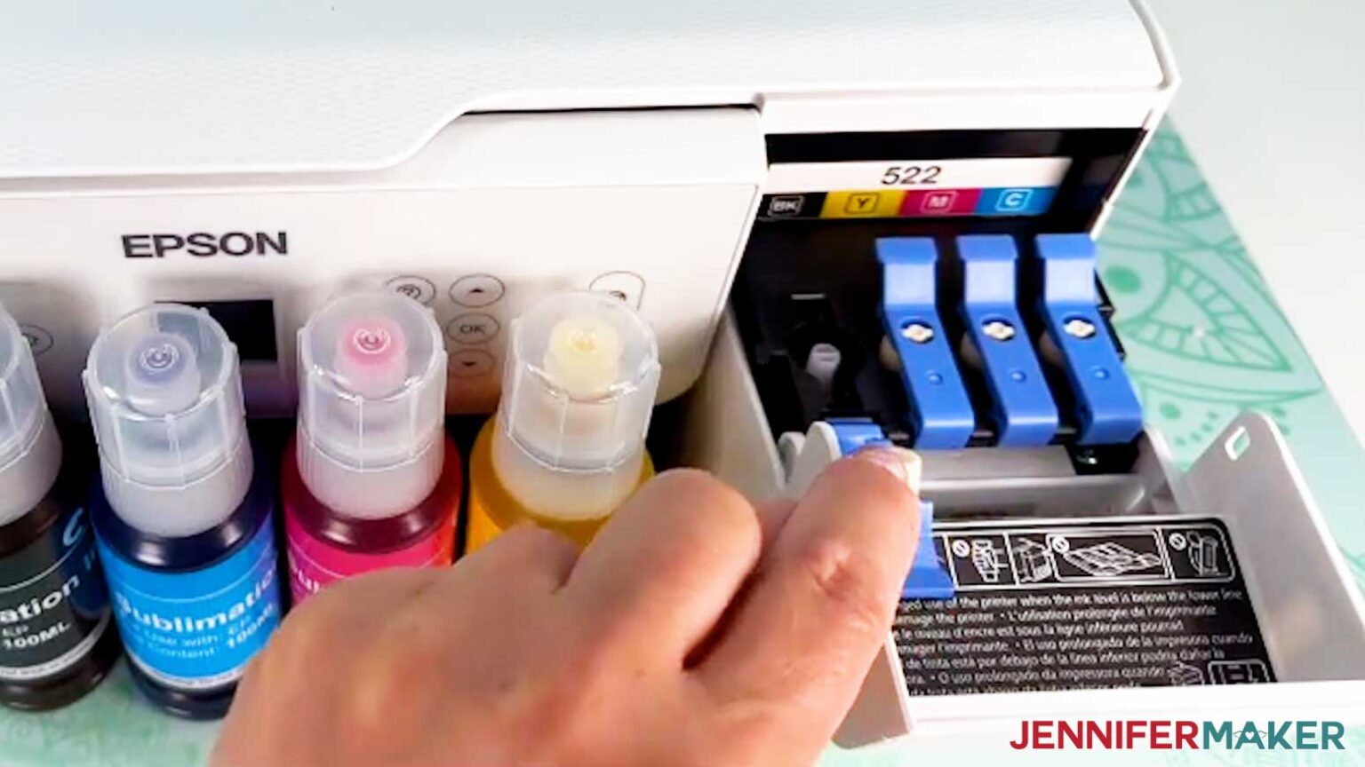 How to Convert an Epson Printer for Sublimation - Jennifer Maker