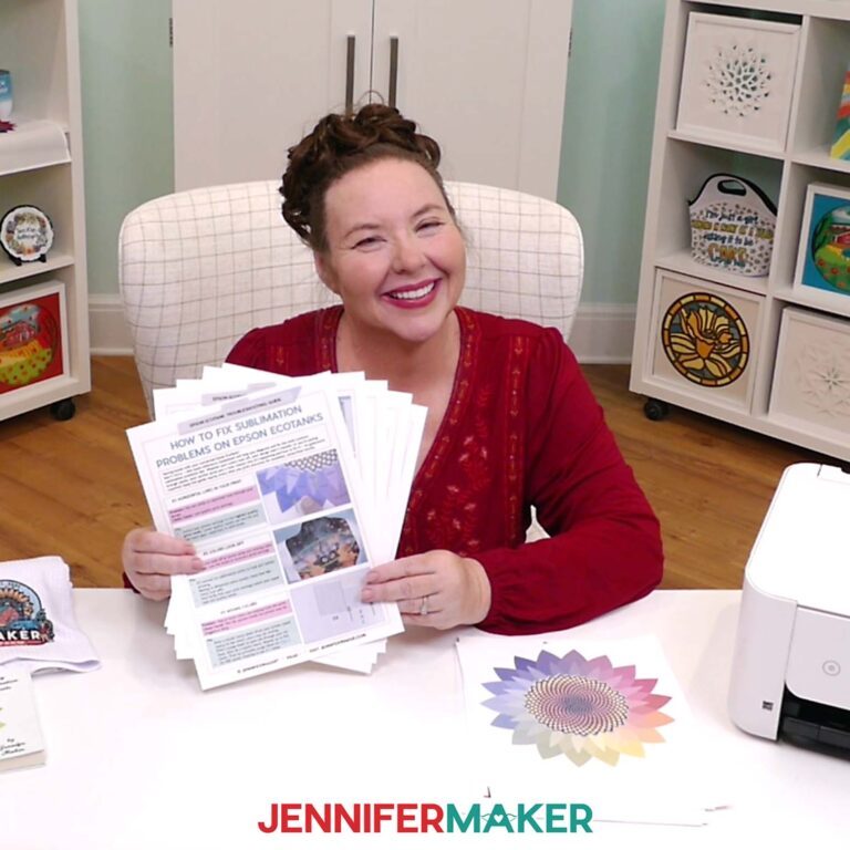 How to Convert an Epson Printer for Sublimation - Jennifer Maker