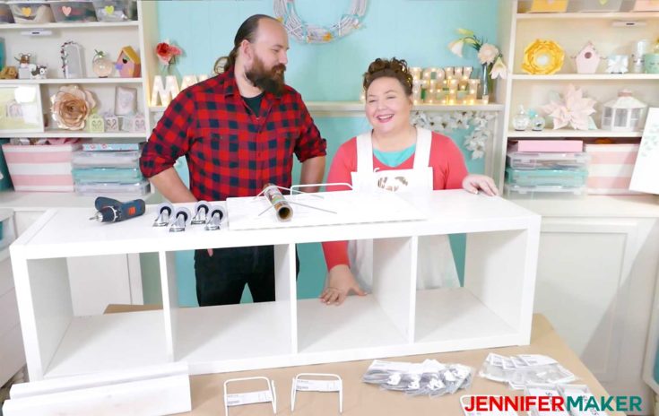 Craft Vinyl Storage Tower – DIY Vertical Organizer for Vinyl Rolls ...