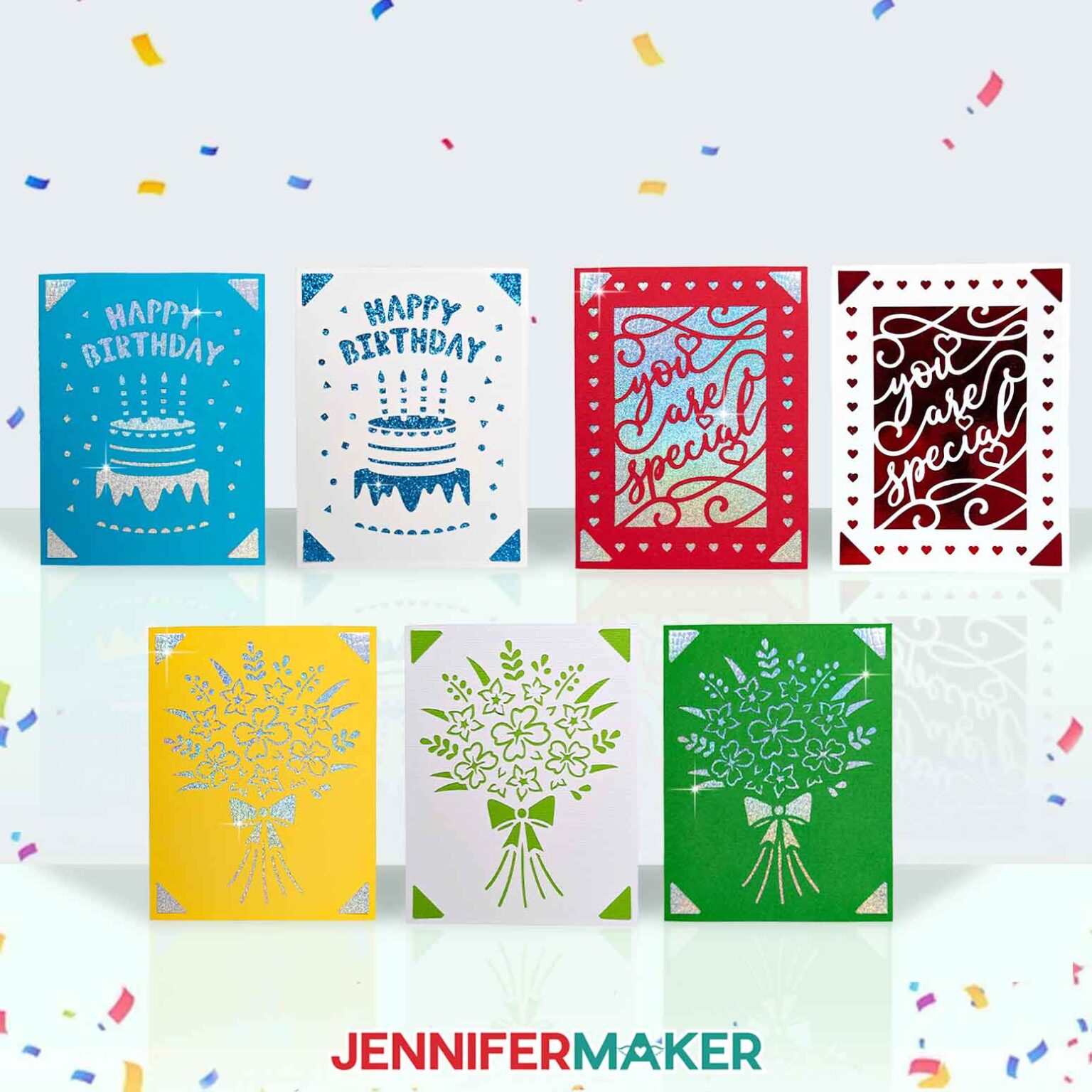 Cricut Birthday Cards: Easy New Designs that POP! - Jennifer Maker