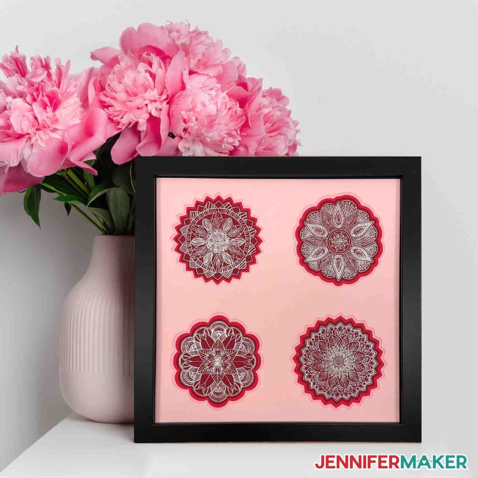 Cricut Foil Home Decor: Elegant Foiled Mandala Art - Jennifer Maker