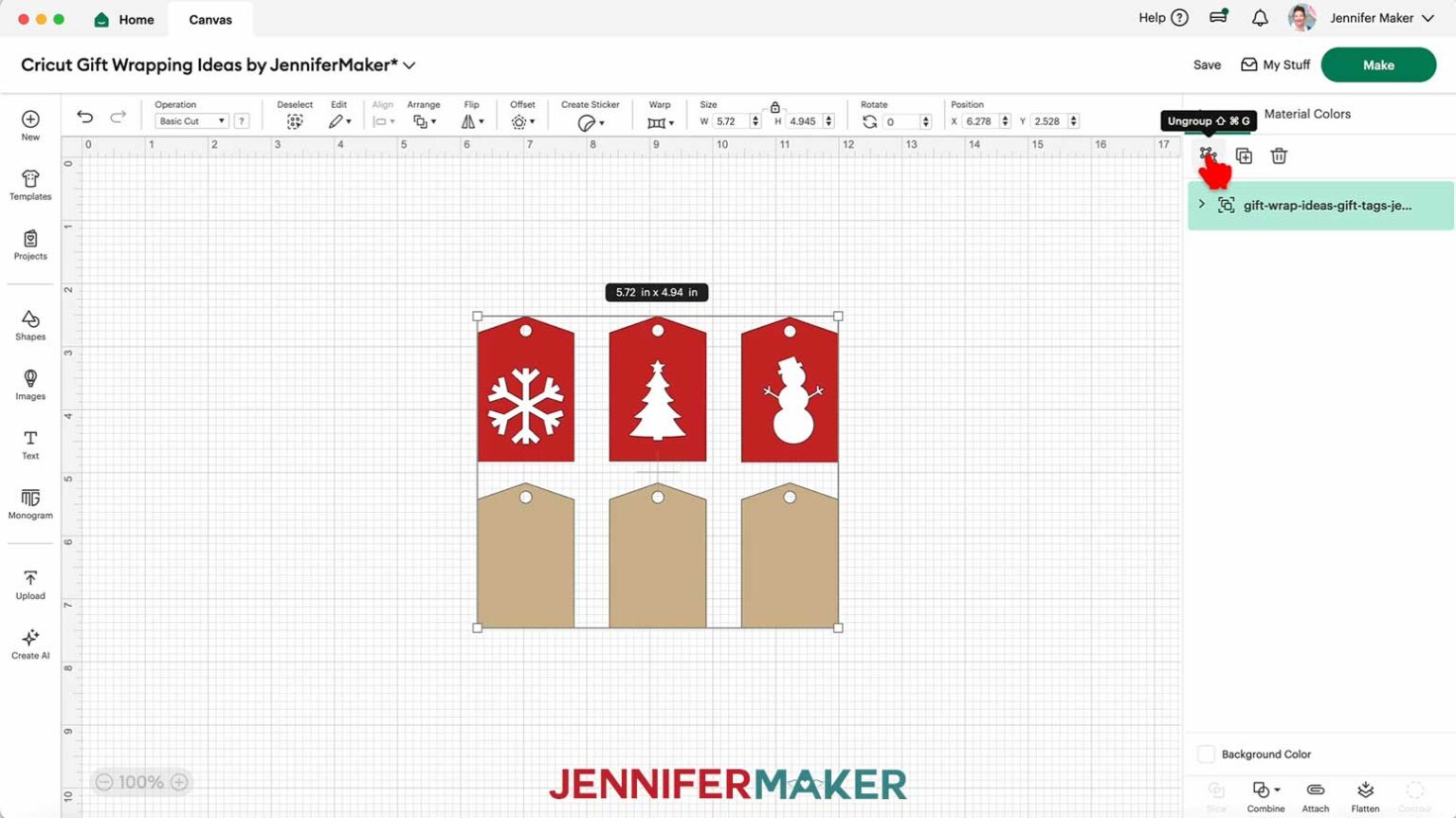 Cricut Gift Wrapping Ideas - Jennifer Maker