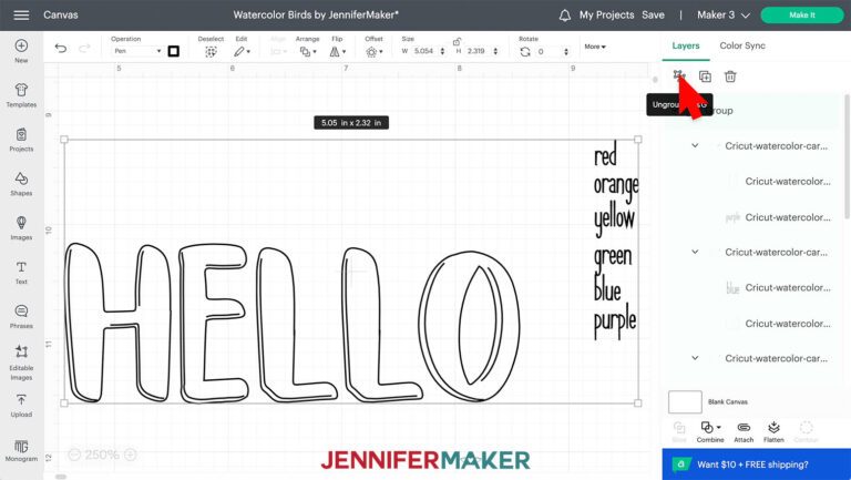 Easy Winter Watercolors With Cricut Watercolor Markers - Jennifer Maker