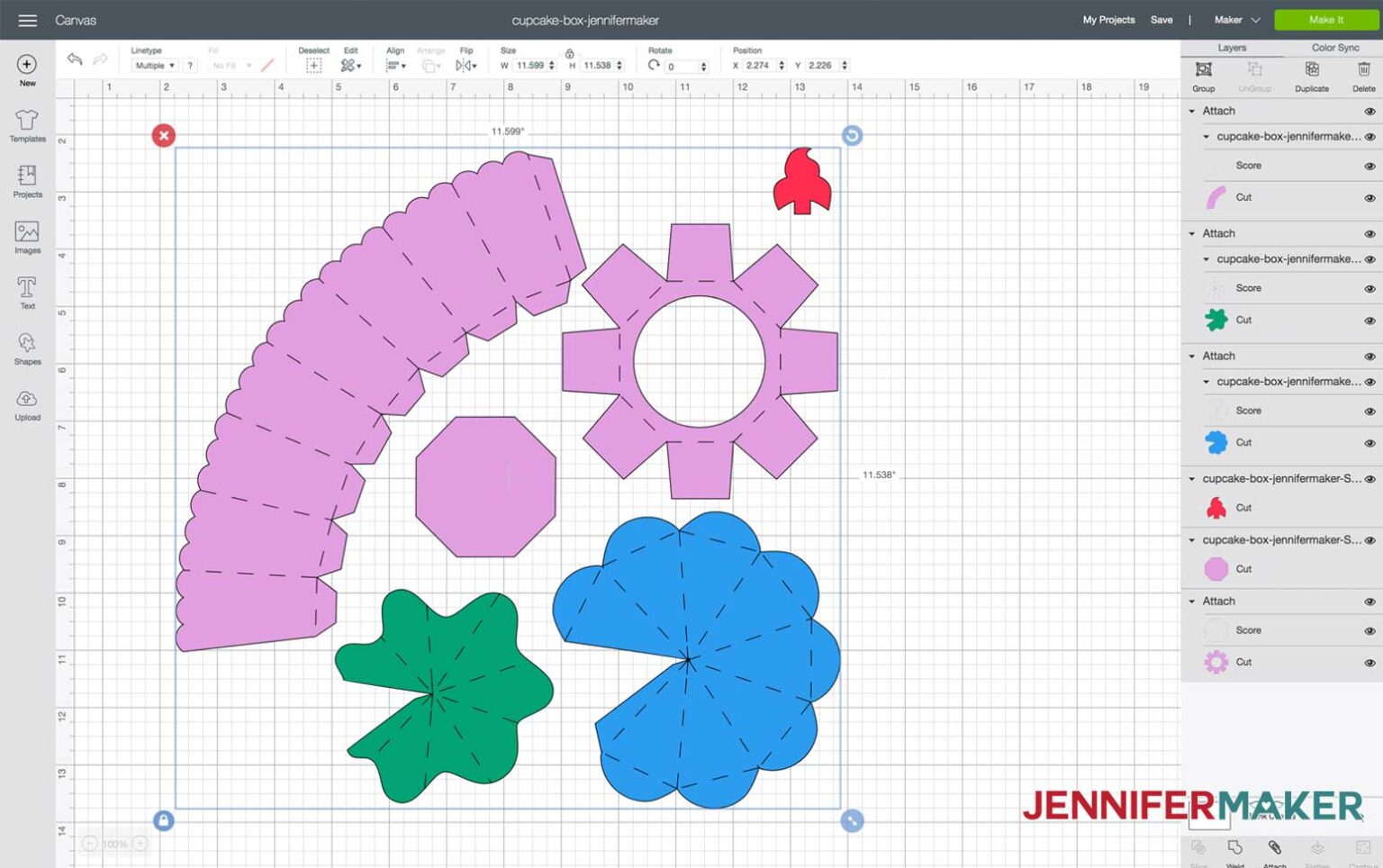 Cupcake Box - Jennifer Maker