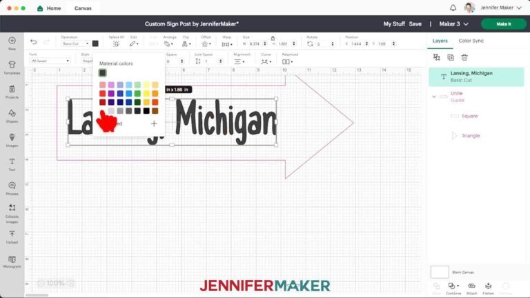 Custom Family Sign Post - Jennifer Maker