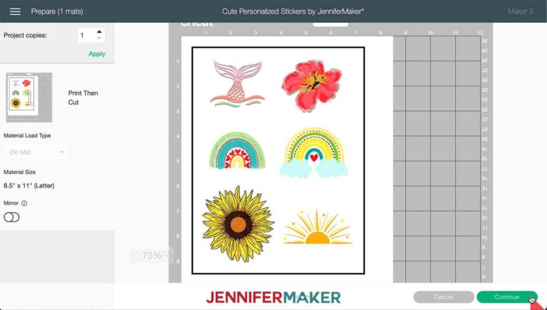 Cute Personalized Stickers - Jennifer Maker