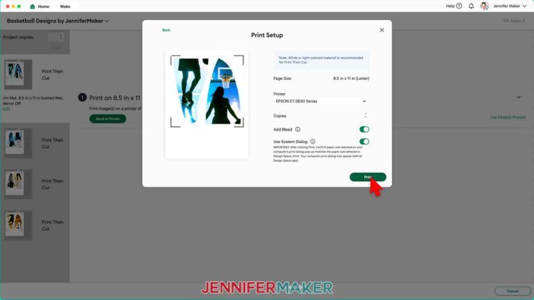 Custom Photo Basketball - Jennifer Maker