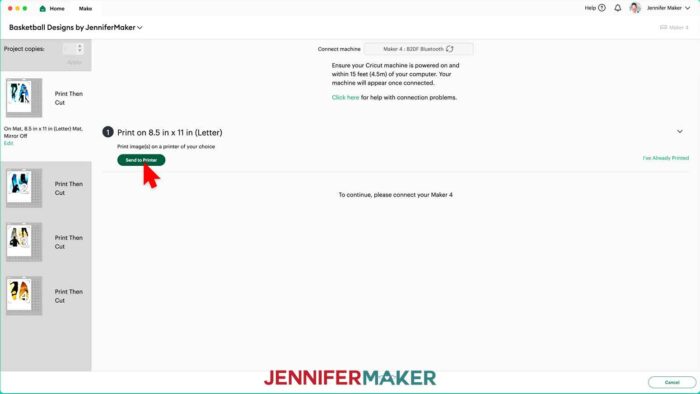 Custom Photo Basketball - Jennifer Maker